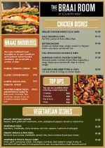 LONEHILL Menu – Braai Room