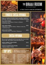 LONEHILL Menu – Braai Room